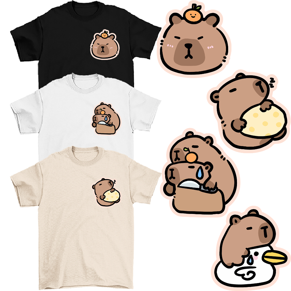 CAPYBARA CARTOON T SHIRT 3xl tshirt woman man women cute couple shirt ...
