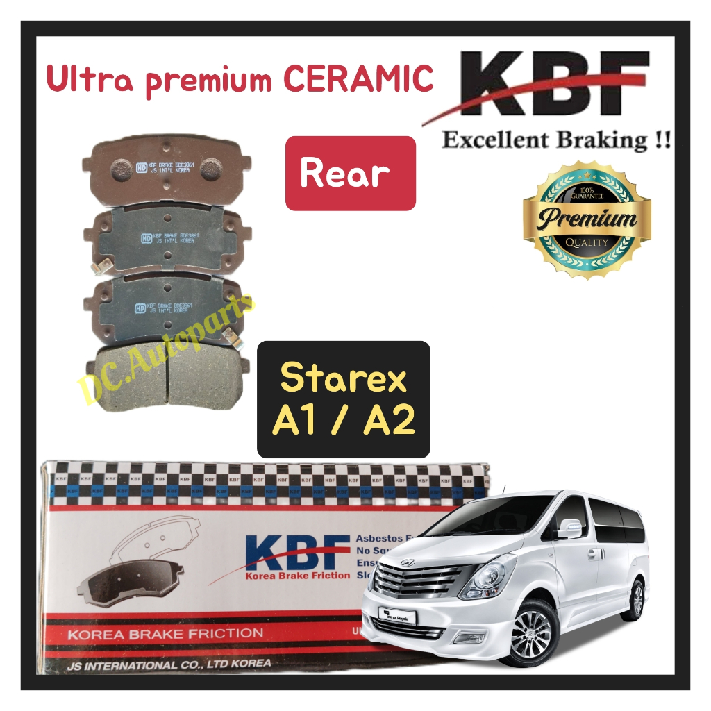 (MADE IN KOREA) KBF BRAKE PAD ULTRA PREMIUM CERAMIC REAR HYUNDAI STAREX ...