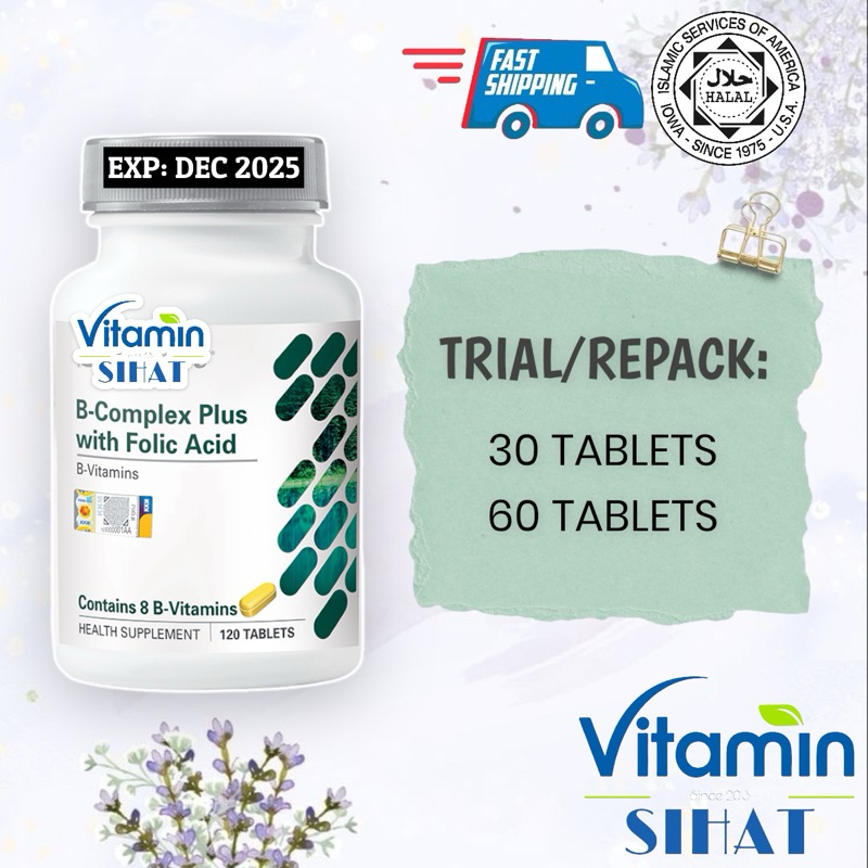 [JUN2026] BCOMPLEX SHAKLEE with FOLIC ACID | Trial/Repack | Vitamin B ...