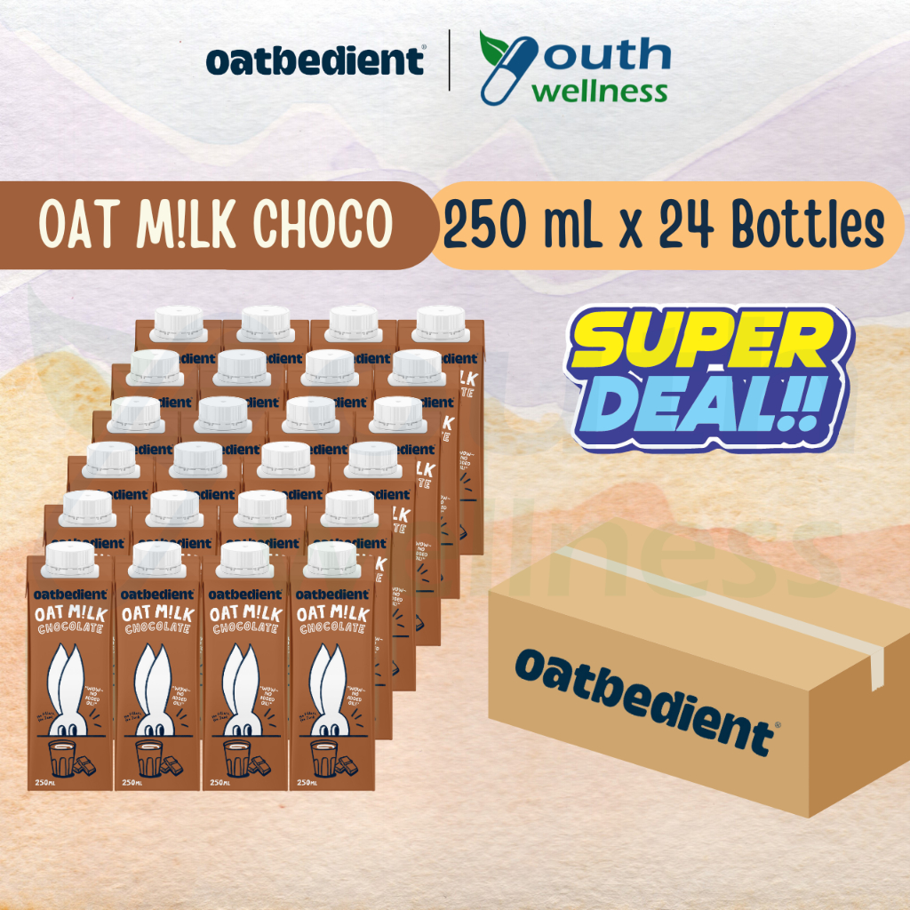 [RTD] [Carton] Oatbedient Oat Milk Chocolate (24 x 250mL) | Shopee Malaysia