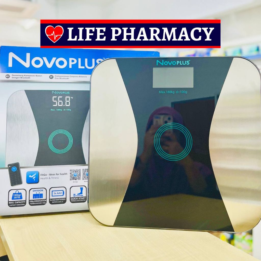 (2 TAHUN WARRANTI) Penimbang Badan Novoplus dengan Bluetooth CF372BT ...