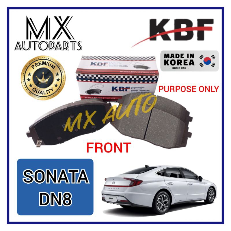 (MADE IN KOREA) KBF BRAKE PAD ULTRA PREMIUM CERAMIC FRONT HYUNDAI SONATA DN8 2022 > 1SET/4PCS ...