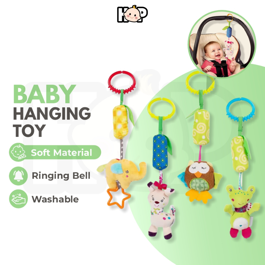 Baby Infant Crib Hanging Toy Toddler Stroller Bed Toys Hanging Doll ...