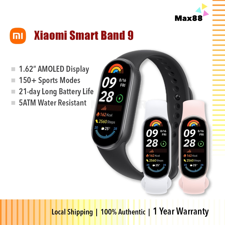 Xiaomi Smart Band 9 AI Watch Color AMOLED Screen Smartwatch Fitness Tracker MB9 Mi Band 9 ...