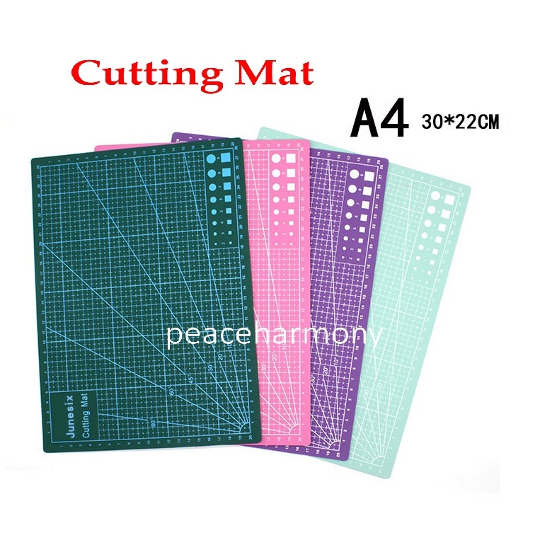 Cutting Mat [A4 Size :30cm x22cm, thickness : 0.3cm]- 1pcs | Shopee ...