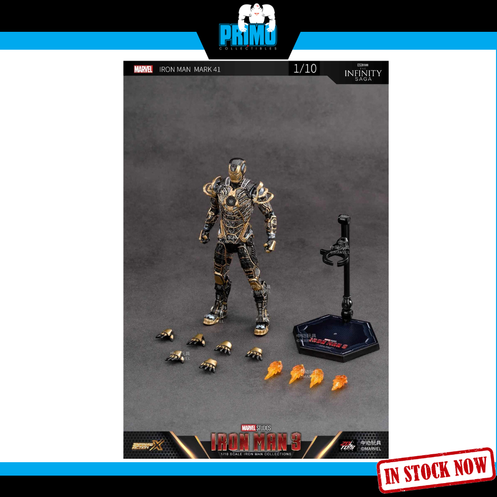 ZD TOYS - Iron Man - Mark 41 Bones 1/10 scale Action Figure (Non-Light ...