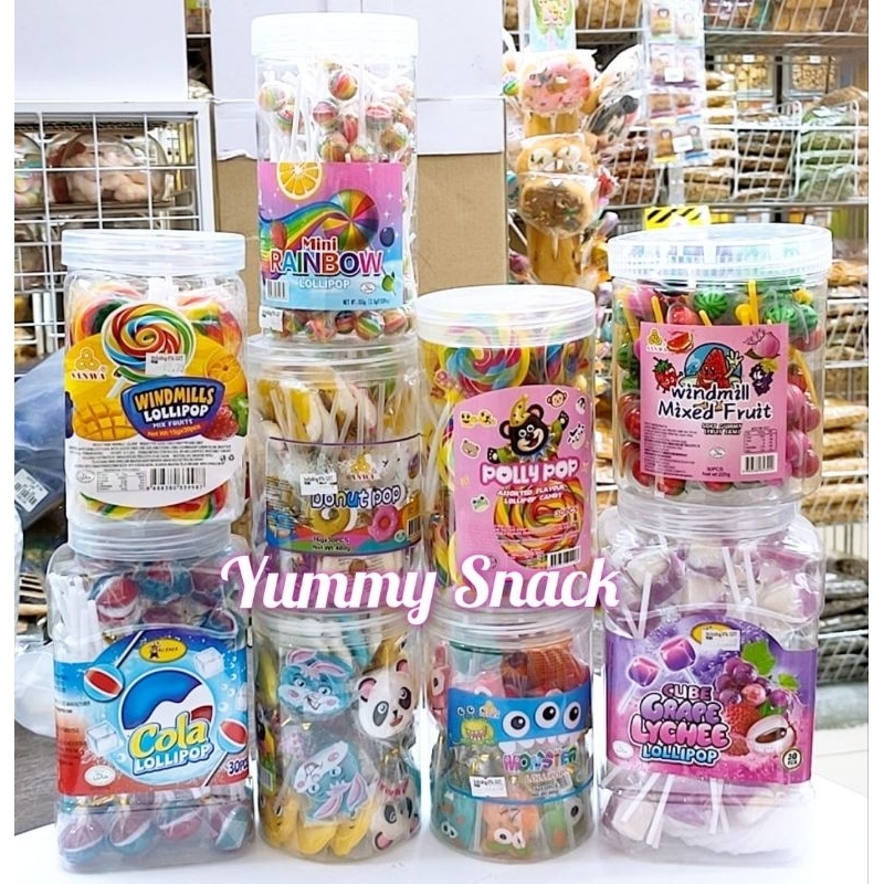 30s Windmills / Polly / Donut / Animal / Mini Lollipop Goodies Birthday ...