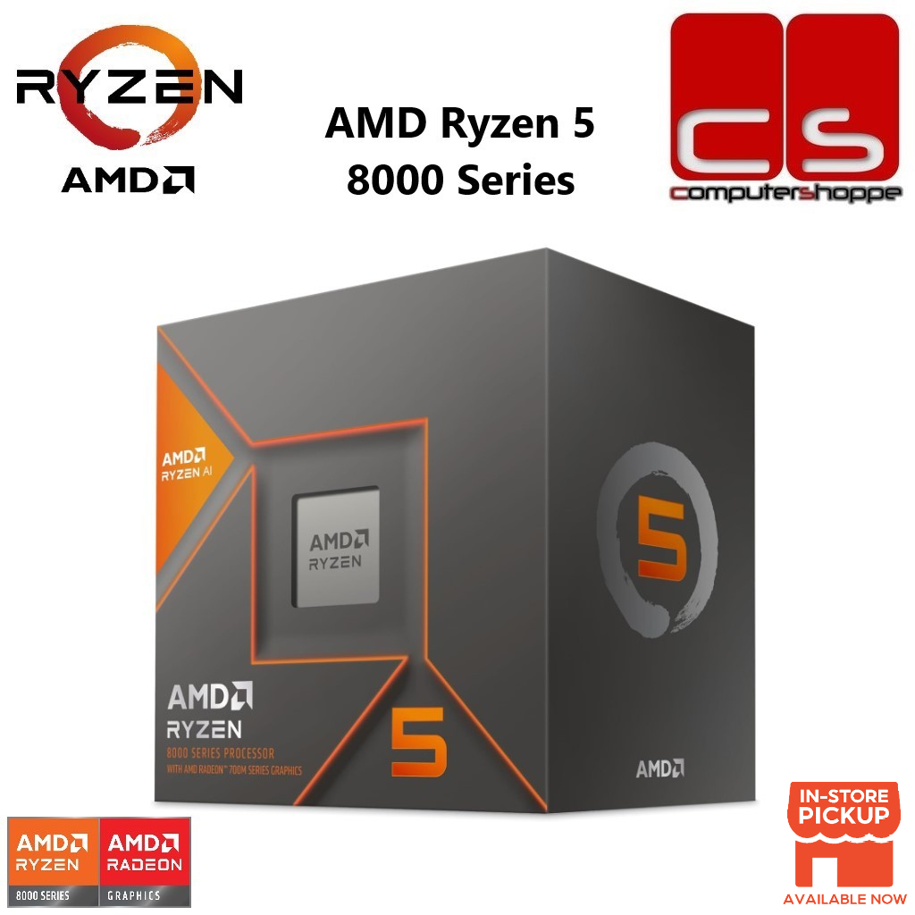 AMD Ryzen 5 8500G/8600G/R7 8700G Series 6 Cores 12 Threads Desktop ...