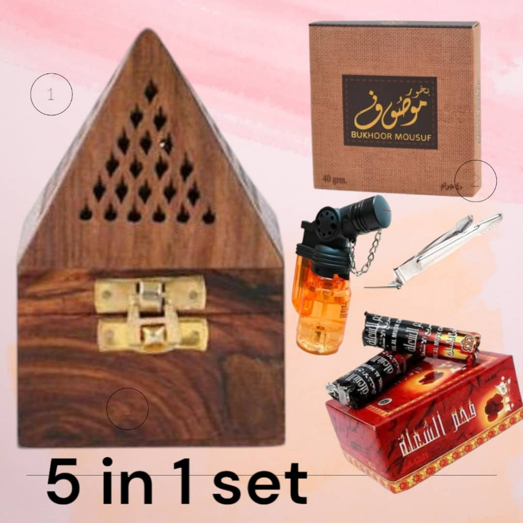 MUBKHARA SET & bakhoor 40g bint hooran, romancea, hareem al sultan ...