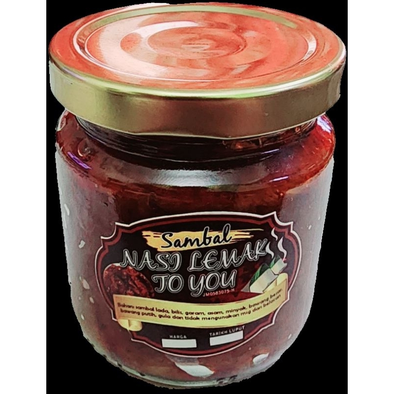 Sambal bilis nasi lemak, ready to eat, 180g NasiLemak2u | Shopee Malaysia