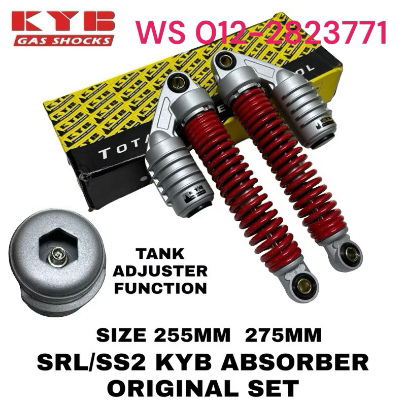 Y1102/SS2 5AB KYB RACING SPIRIT TANK ABSORBER SET | Shopee Malaysia