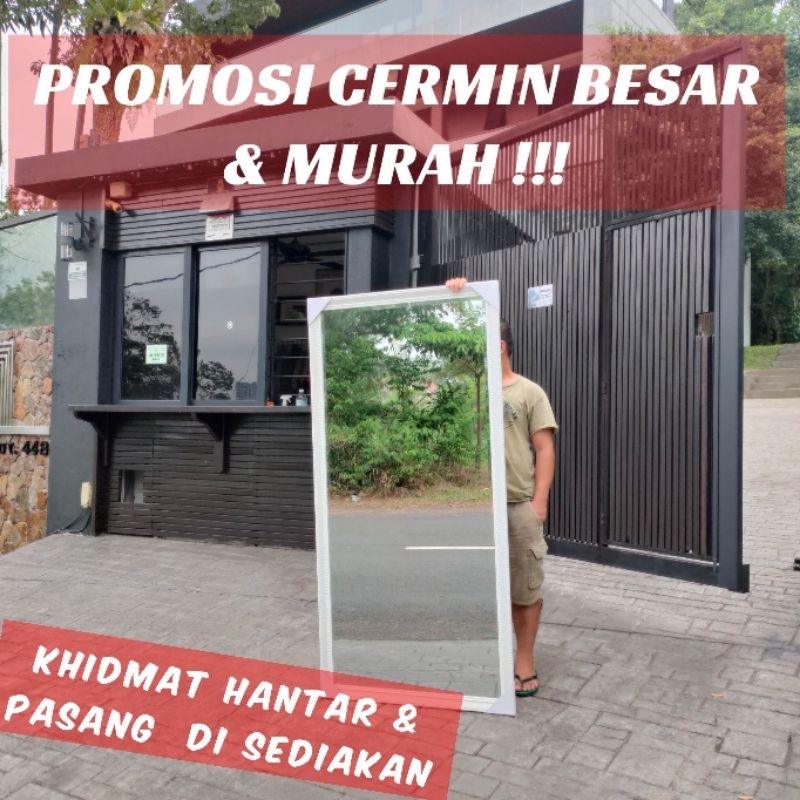 CERMIN DINDING BESAR MURAH DECO (READY STOK) / BIG LARGE WALL MIRROR ...
