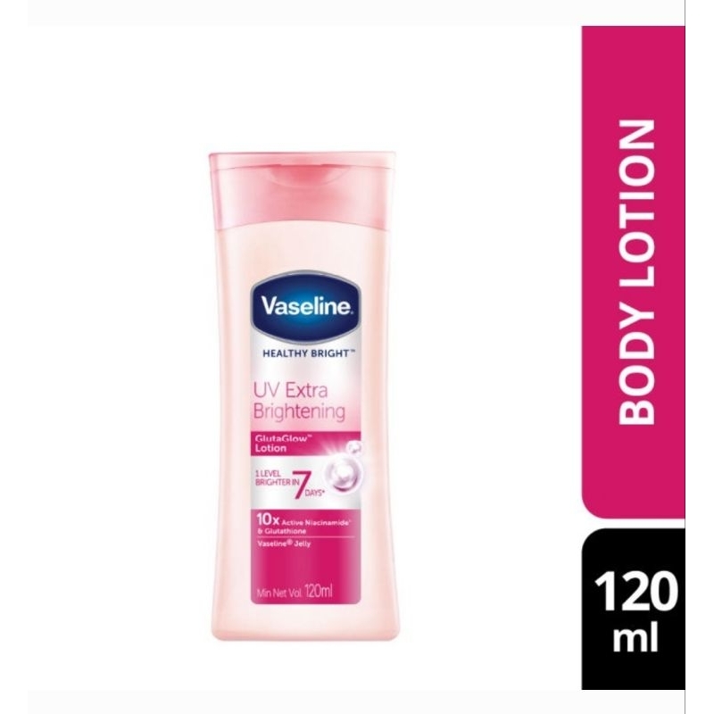 Vaseline Healthy Bright Body Lotion UV Extra Brightening 120ml (Aloe ...