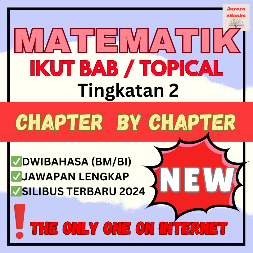 [Softcopy PDF📚] UASA Matematik Tingkatan 2 (IKUT BAB) 2024 & Modul Soalan Matematik (Dwibahasa ...