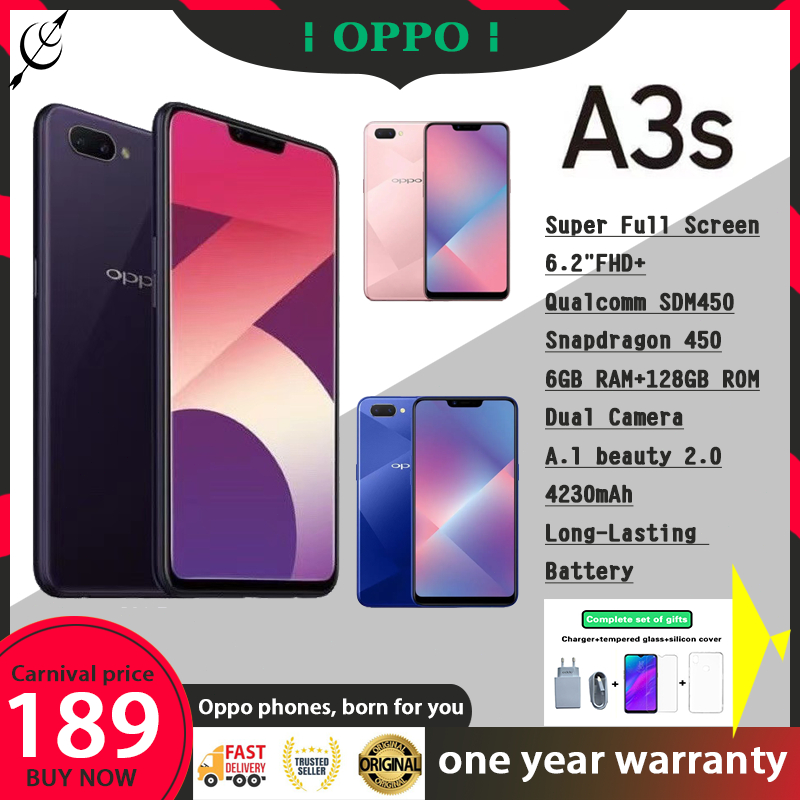 OPPO A3S 6GB RAM + 128GB ROM 6.2 Inch 13MP LTE With 1Year Warranty ...
