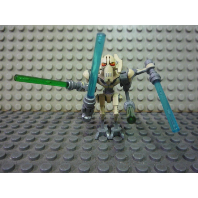 Custom Lego Star Wars - General Grievous w/Lightsaber x 4 Mini Figure ...