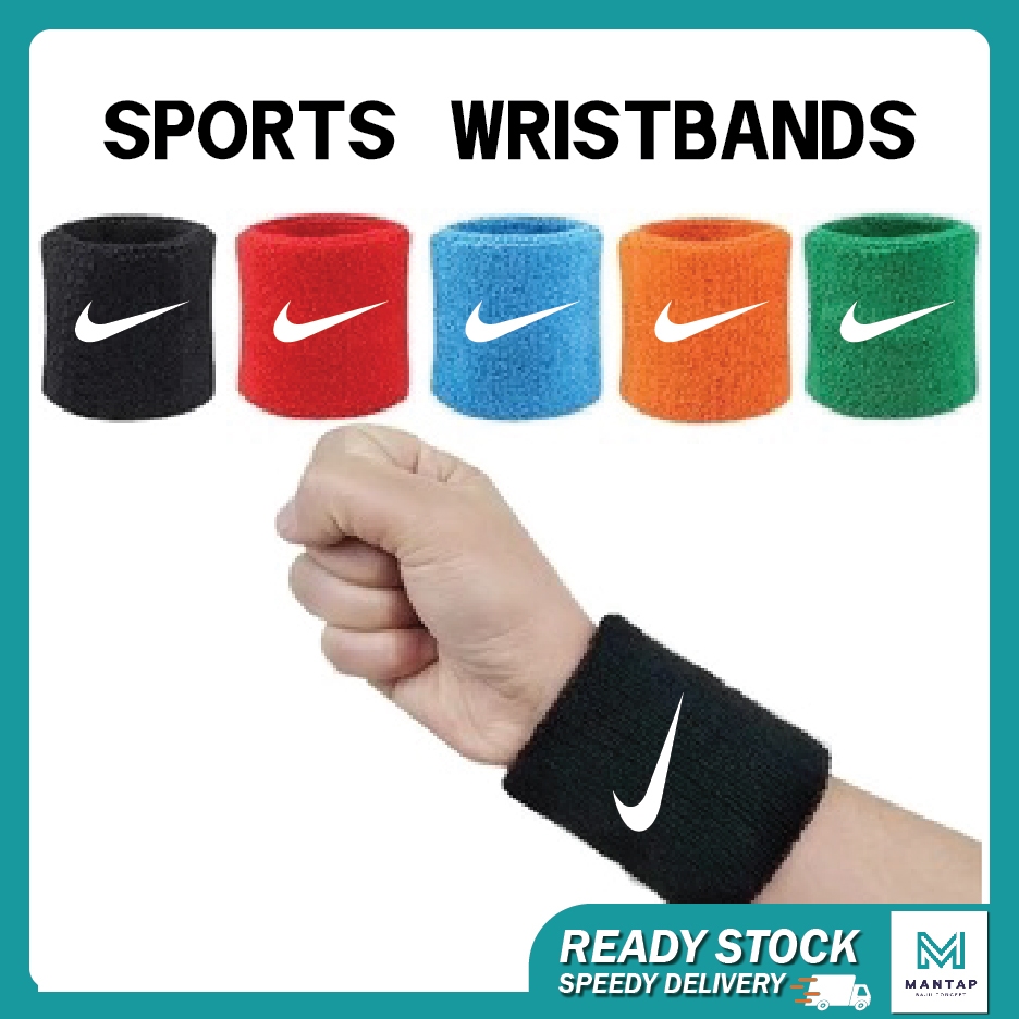 N1ke Wristband Cotton Sweat Hand Band Men Wristband Women Gelang Tangan ...
