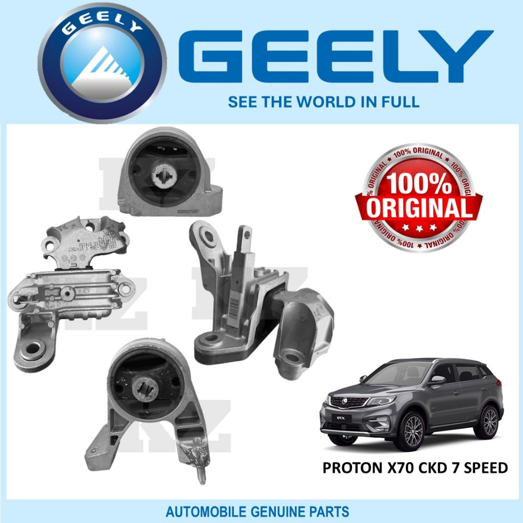 100% GEELY PROTON X70 CKD 7 SPEED - ENGINE MOUNTING SET - 1 SET 4PCS ...