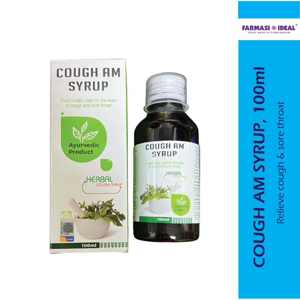 Cough AM Syrup 100ml (Relieve cough, sore throat) | Shopee Malaysia
