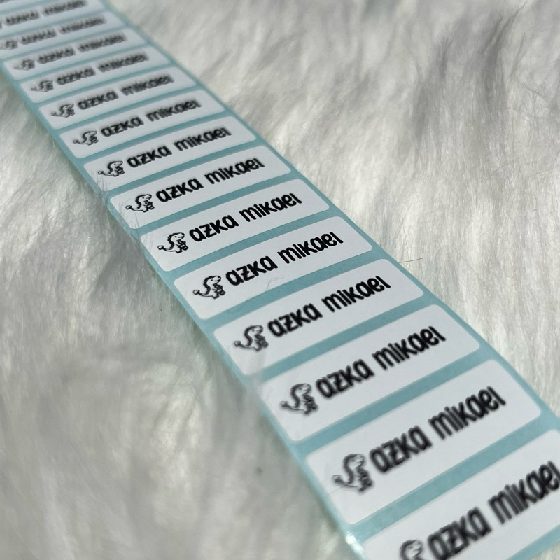 Waterproof Fancy Sticker Name | Sticker Nama | Custom Sticker | Sticker ...