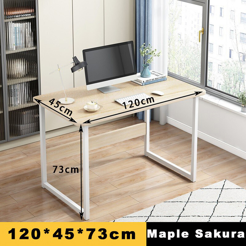 LOFT-Student Study Table Home Office Work Desk Double Layer Simple ...