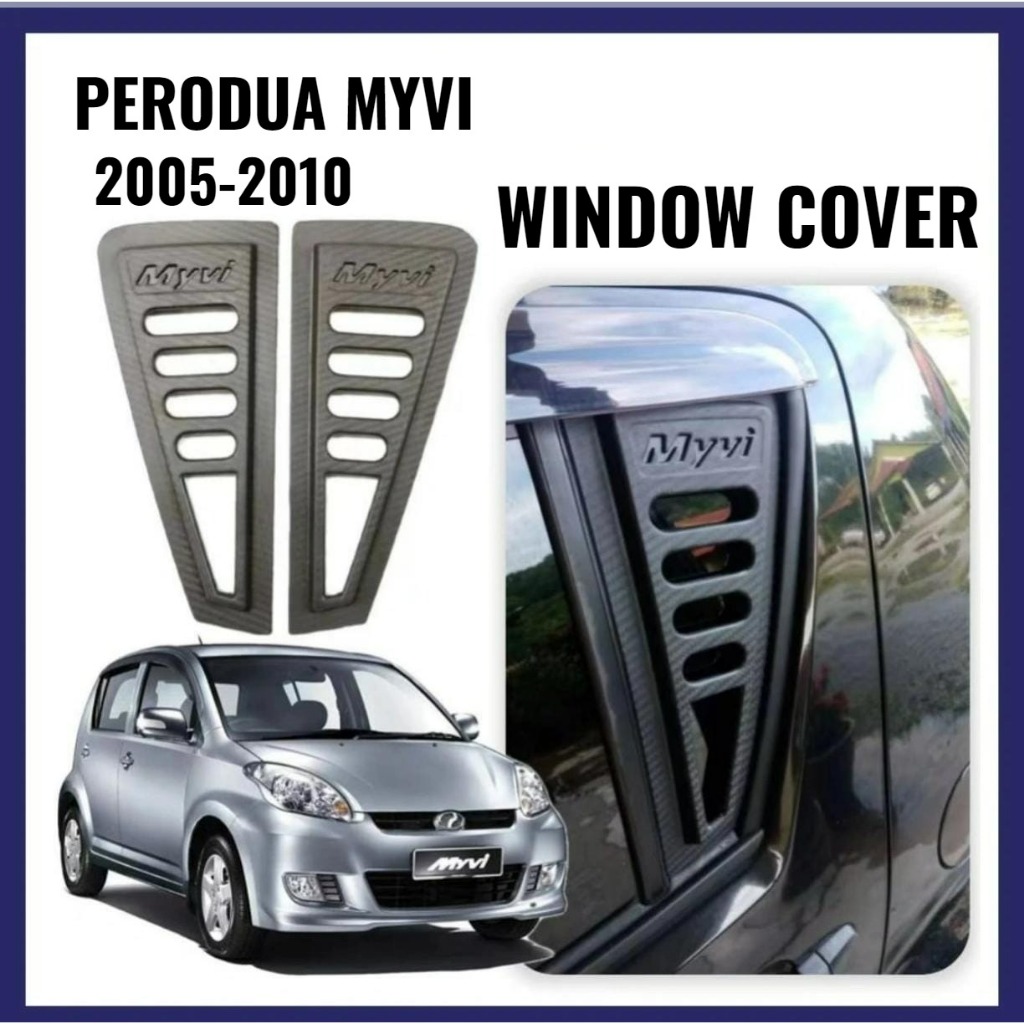 PERODUA MYVI 2005 FIRST OLD MODEL REAR WINDOW COVER 3D CARBON | Shopee ...
