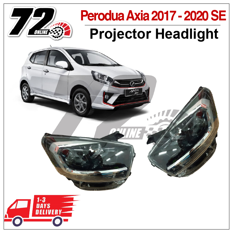 Perodua Axia 2017 - 2020 SE Style Projector Headlamp PC/SET | Shopee ...