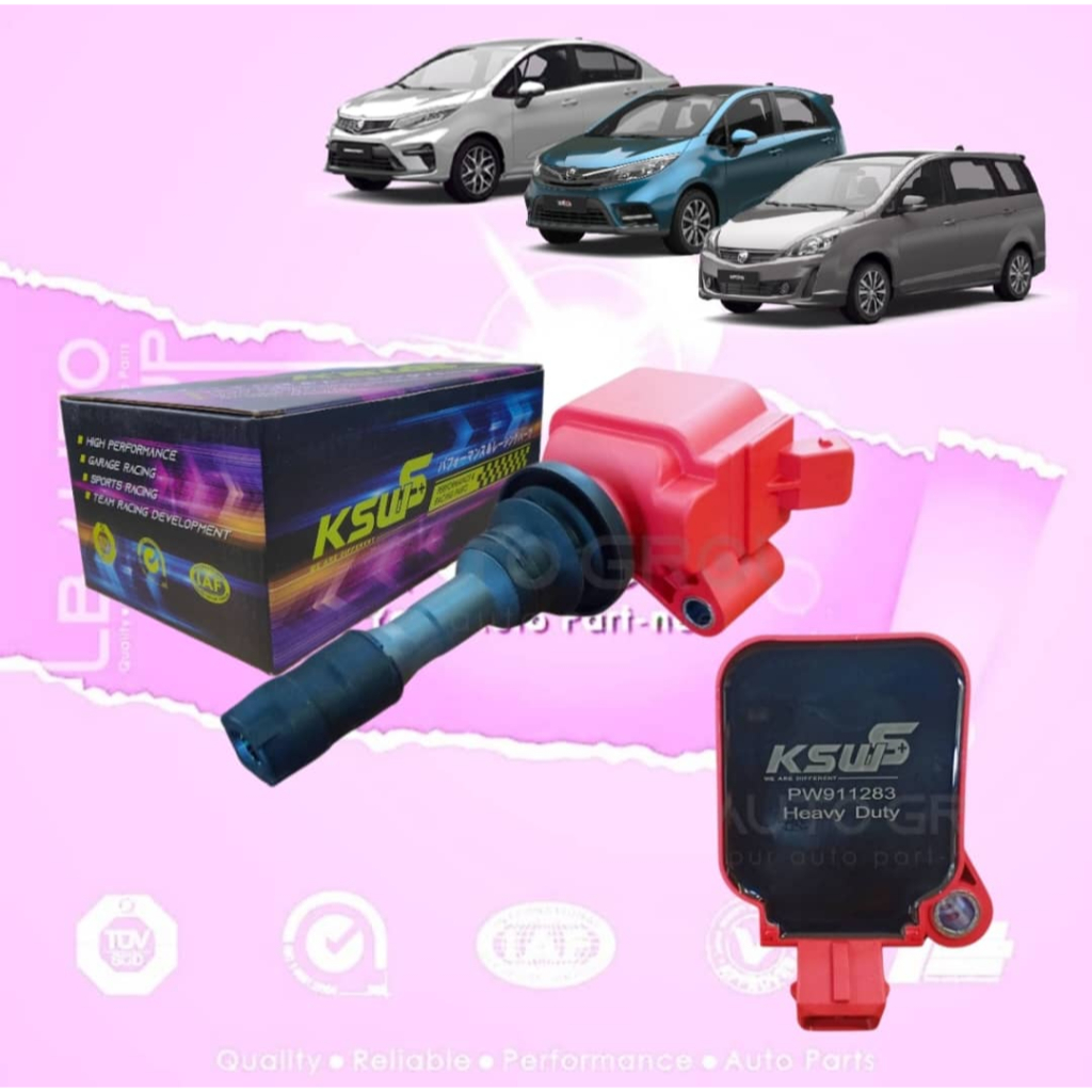 Proton Iriz/ Persona/ Exora Bold KSW Heavy Duty Pencil Plug Coil ...