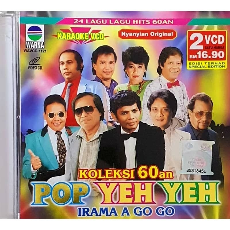 VCD Karaoke Koleksi 60An Pop Yeh Yeh Irama A Go Go (2 Disc) | Shopee ...