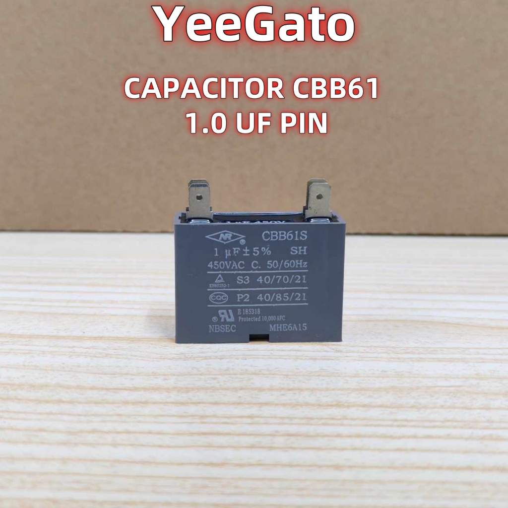 [1.0 UF] 4 PIN CBB16 CAPACITOR ELECTRICAL COMPONENT STARTING RUNNING ...