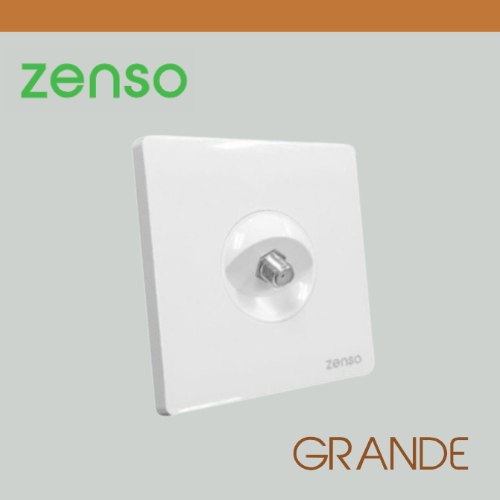 Zenso Grande Switches Socket G2114 1 Gang Broadboard F-Connector Astro ...