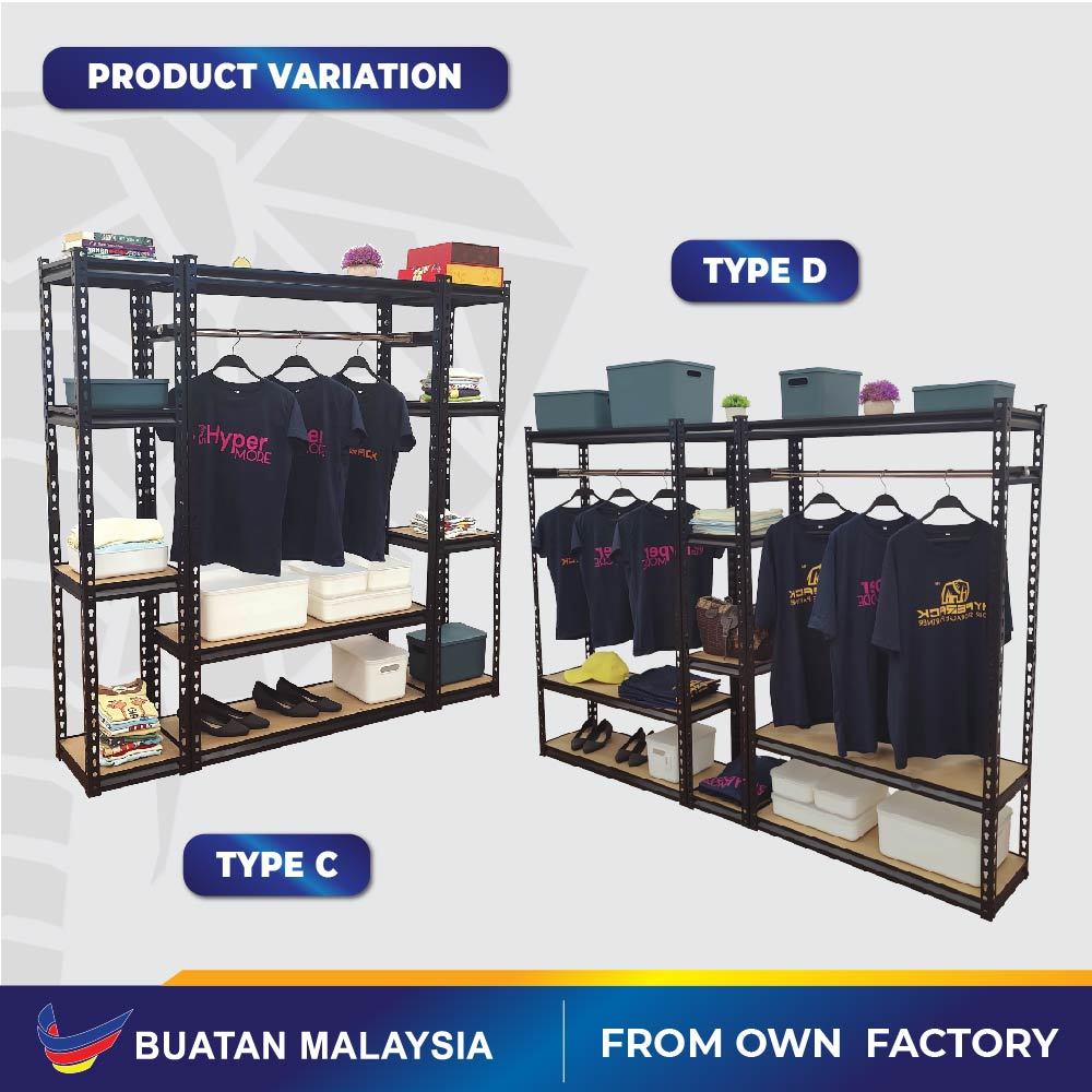 HYPERACK ™️ [Ready Stock] Value Rack Clothing Storage Laundry Hanger ...