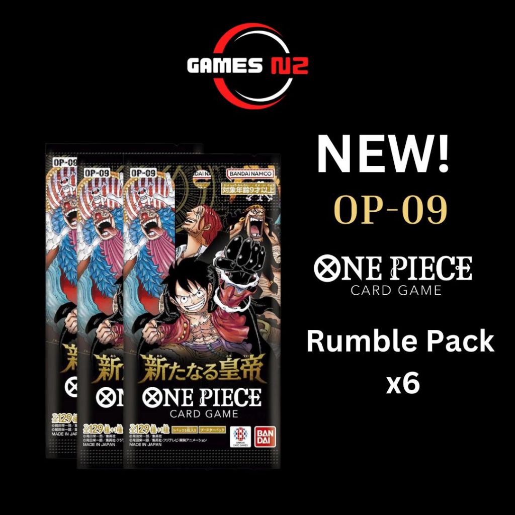One Piece Card Game The Four Emperor OP09 Rumble pack x 6 | Shopee Malaysia