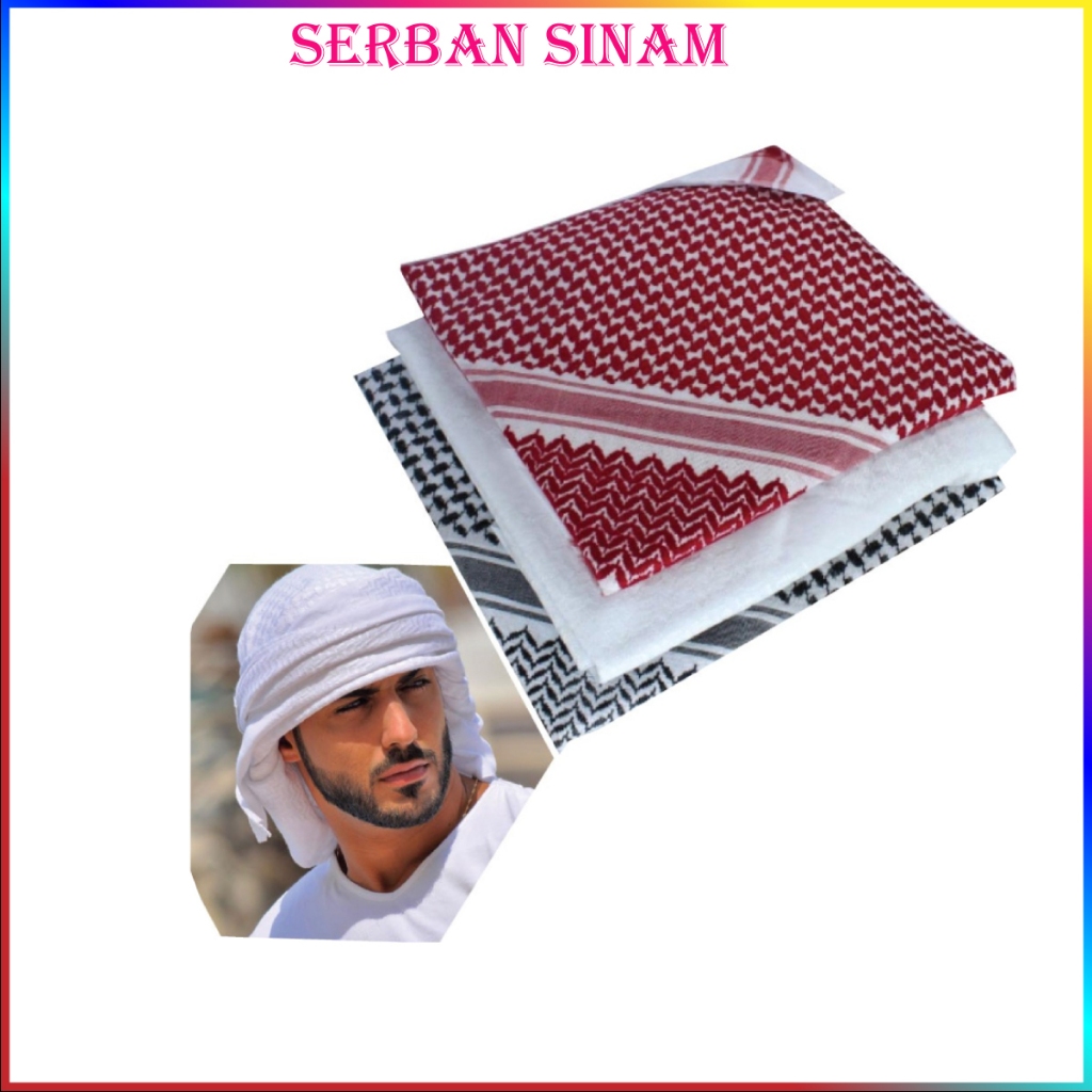 Serban Sinam/ Saudi Arabian Serban arab lilit Tebal Premium 58" Saudi ...