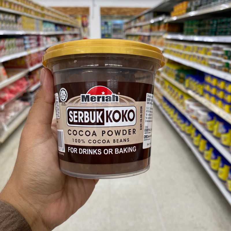 Serbuk Koko 100% Meriah Cocoa Powder 200g Ready Stock Halal | Shopee ...