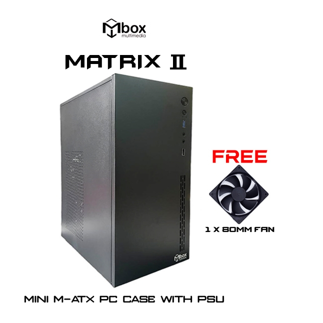 MBOX MATRIX 2 Mini M-ATX & ITX Full Steel Body Pc Casing With Standard ...