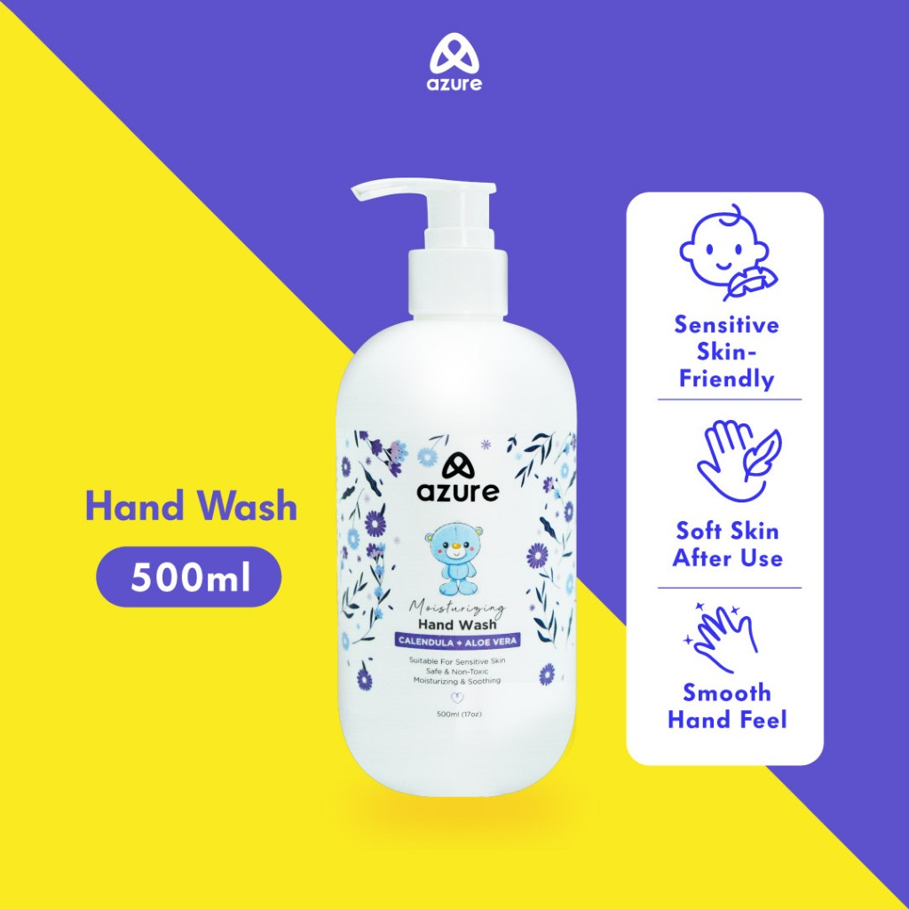 Azure Antibacterial with Premium Organic Calendula Hand Wash Gentle ...