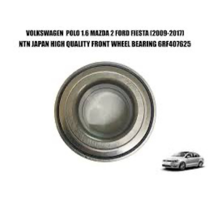 VOLKSWAGEN POLO POLO SEDAN VENTO FRONT WHEEL BEARING ( 6RF 407 625A ...