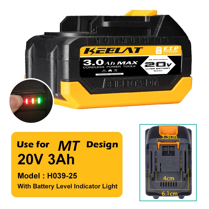 KEELAT Bateri MT Design MT Socket Battery Rechargeable battery Large ...