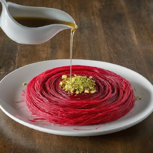 Red Velvet Fresh Kunafa Dough - Red Kunafa Dough - Red velvet Flavored ...