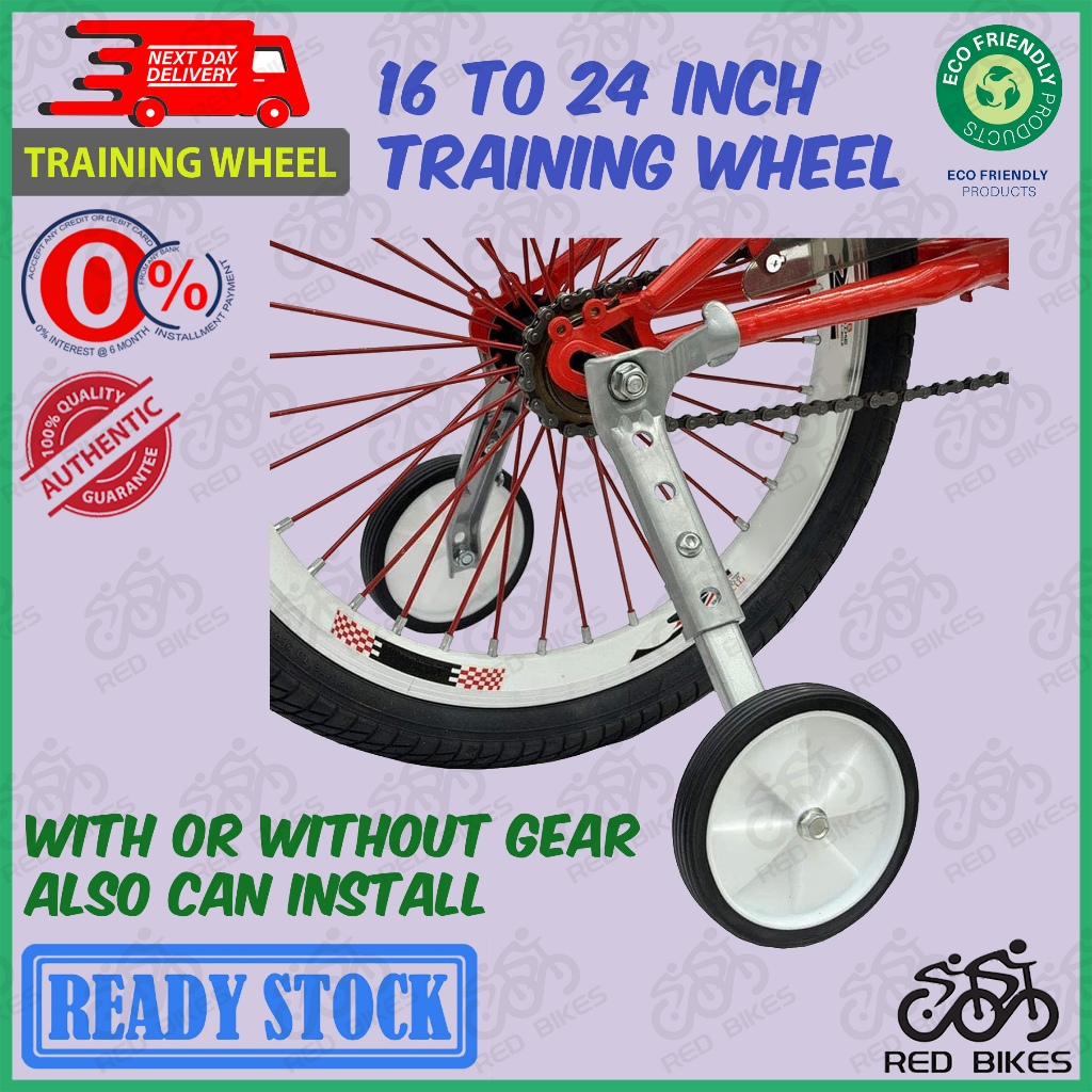 Bicycle Training Wheel 16 to 24Inch Bicycle Tepi Roda Basikal Support ...