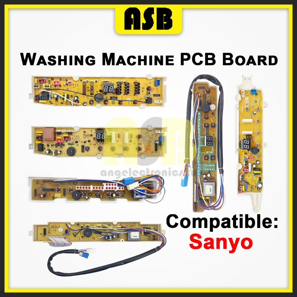 (1pc) ( Compatible : SANYO ) Washing Machine PCB Board / Papan Litar ...