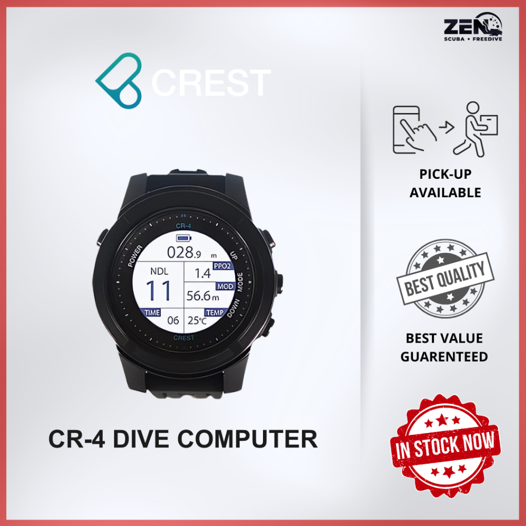 CREST CR-4 Dive Computer for Scuba Diving Freedive Dive Watch Nitrox Diving | Shopee Malaysia