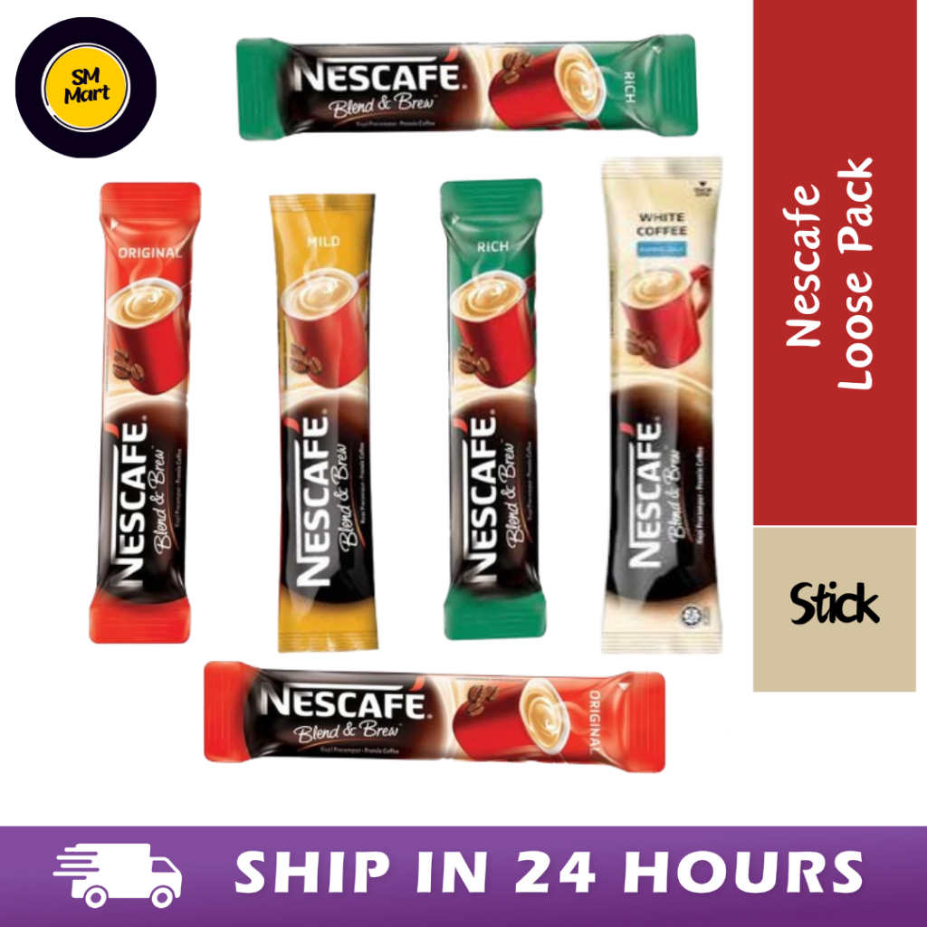 Nescafe 3in1 Stick Loose pack Sachet Mix Flavor Perisa | Shopee Malaysia