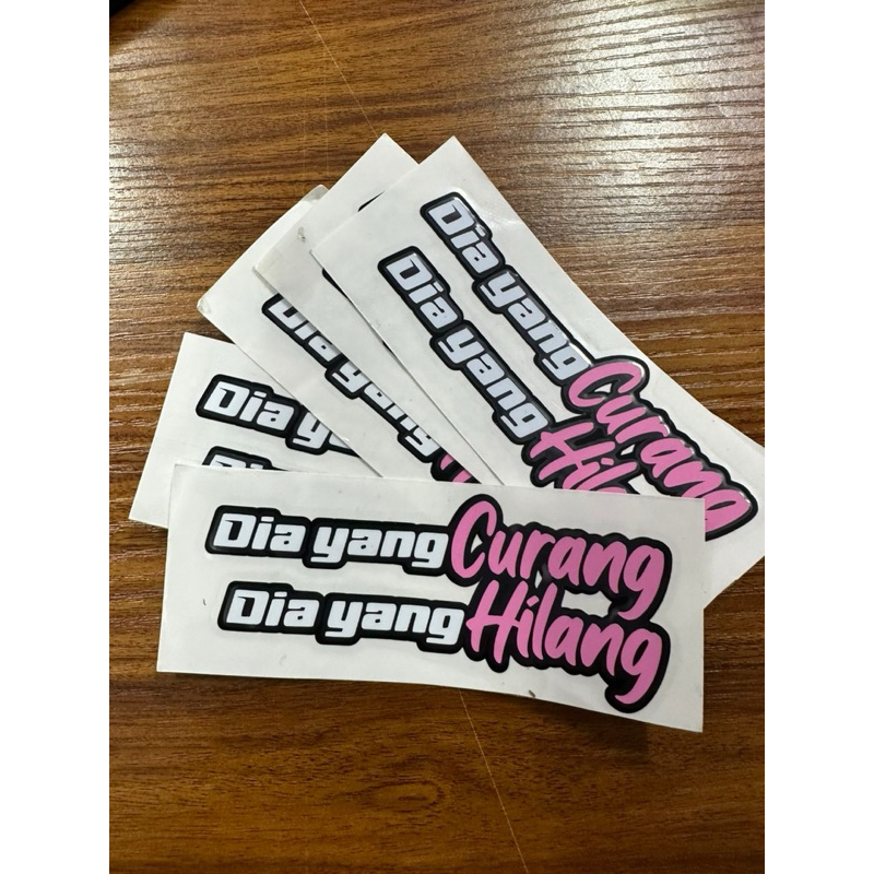 Sticker Dia Yang Curang Dia Yang Hilang | Shopee Malaysia