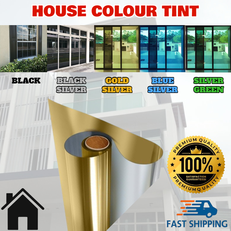 Tinted rumah / Window Film /Siap potong / tinted / Reflective Film ...