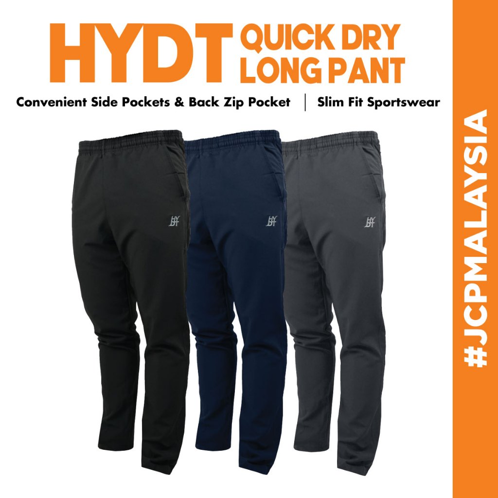 JCP x HYDT Long Quick Dry Tracksuit Slim Fit Track Pant Unisex Bottom ...