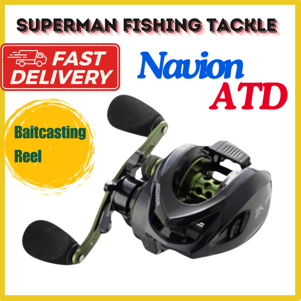 NAVION ATD200 Baitcasting Reel Mesin Atas Casting Reel BC Lightweight ...