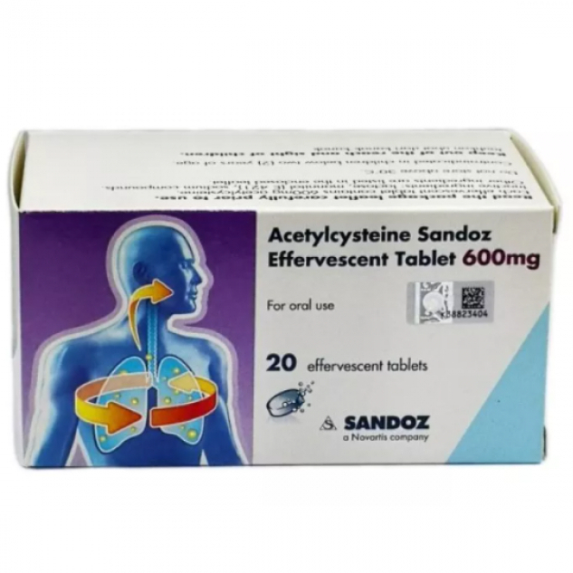 Sandoz Acetylcysteine Effervescent Tablet 600MG 20'S (EXP: 06/26 ...