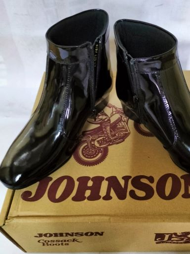 JOHNSON 9791 ORIGINAL BY JOHNSON SHOE/ LADIES BLACK COW LEATHER BOOTS ...